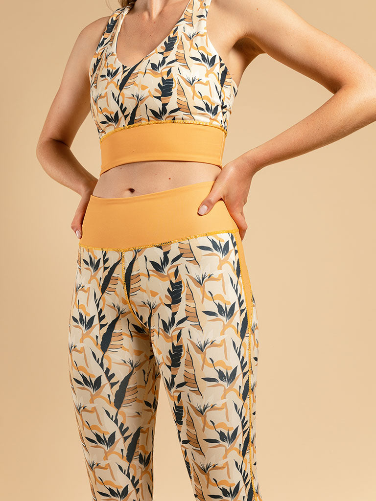 N3YH Leggings - Tangerine Tropical